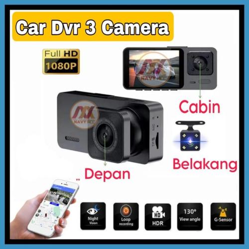 Jual KAMERA MOBIL 3 KAMERA FULL HD LAYAR 2IN DVR MOBIL DASHCAM S103 ...
