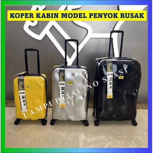 Jual Koper Cabin 20" MODEL PENYOK Rolling Spinner Travel Suitcase - Abu ...