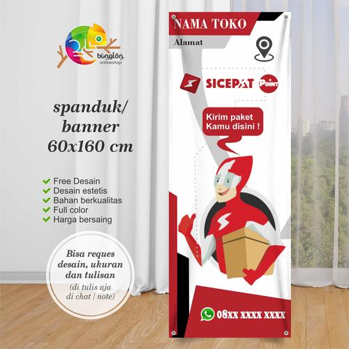 Jual Spanduk Banner 60x160 Cm Ekspedisi Si Cepat, Sicepat, Sinar ...