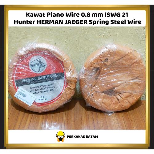 Jual Kawat Piano Wire 0.8 mm ISWG 21 Hunter HERMAN JAEGER Spring Steel ...