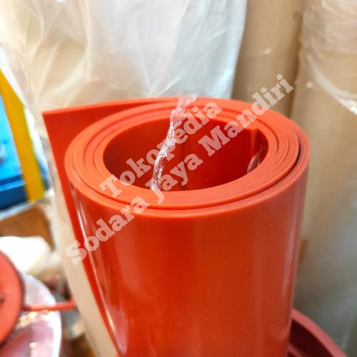 Jual Silicone red Rubber sheet 2mm ukuran 1m x 1m ( karet silikon merah ...