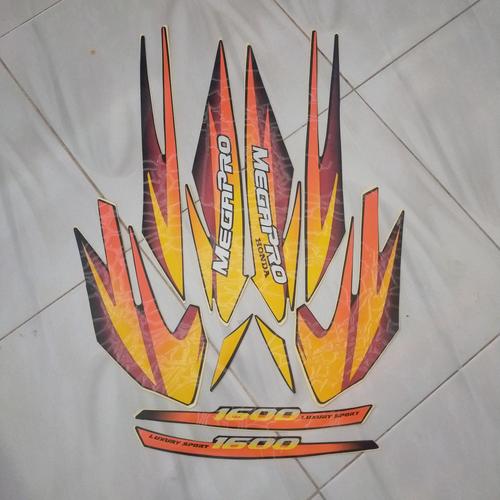 Jual Striping Stiker Honda MegaPro 2002 Merah Kuning - Kab. Magetan ...