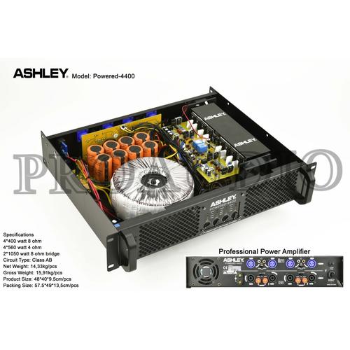 Jual power ashley 4 channel powered-4400 original garansi resmi ashley ...
