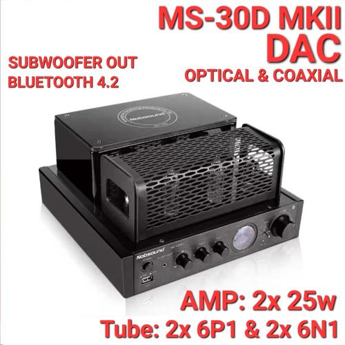 Jual NOBSOUND MS-30DMKII 6P1 Hybrid Tube Amplifier 2x25w w DAC, BT & U ...