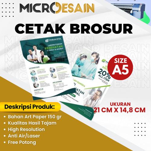 Jual CETAK BROSUR/PAMFLET/FLAYER UKURAN A5 BAHAN ART PAPER - Kota Depok ...