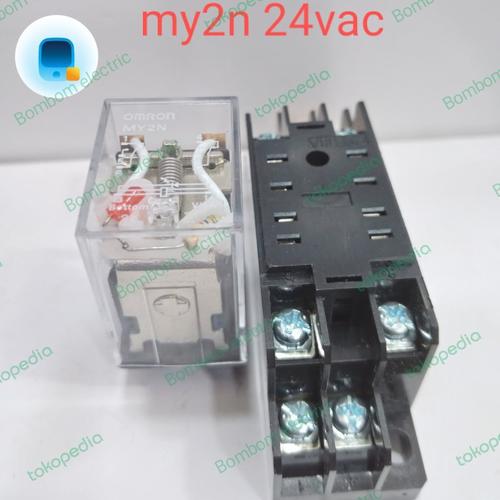 Jual relay omron my2n 24vac 8kaki+socket - Jakarta Barat - shop lestari listrik | Tokopedia