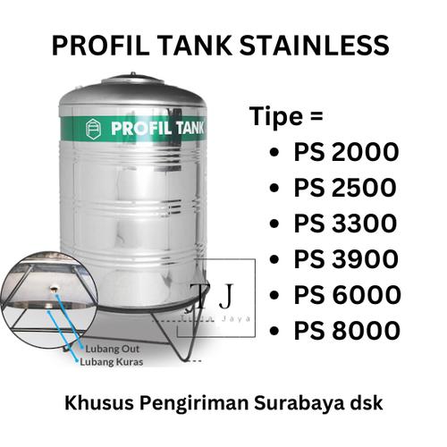 Jual Tandon Air PROFIL TANK PS 2000 3300 6000 8000 STAINLESS 304 Toren ...