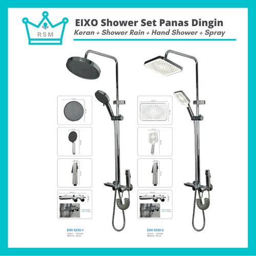 Jual Shower Coloumn Set Tiang Mandi Hujan Keran Panas Dingin Hitam ...