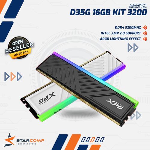 Promo ADATA XPG SPECTRIX D35G RGB 16GB KIT (2x8GB) BLACK / WHITE ...