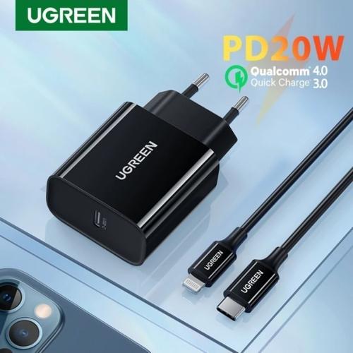 Jual UGREEN Charger IPhone Type C To Lightning 20W Fast Charging MFI ...