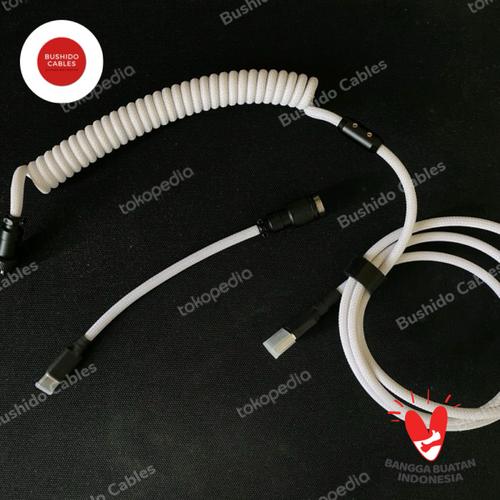 Promo Bushido Cables - Coiled Cable for Mechanical Keyboard Promo ...