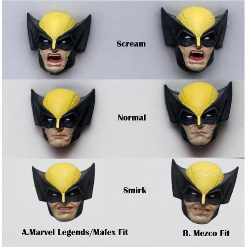Jual Wolverine Logan Huge Jackman Helmed Mask Custom 1/12 Head Sculpt ...