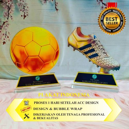 Jual Plakat Akrilik Custom,plakat bola futsal,piala bola futsal,trophy ...