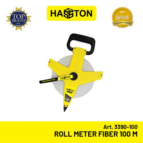Jual Hasston Roll Meter Fiber Tancap Tanah 100m / Measuring Tape (3390 ...