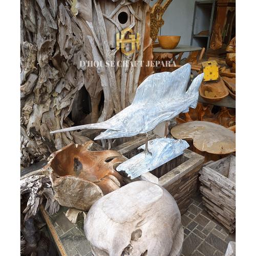 Jual Pajangan Ruangan Ikan Marlin Rustic Antique Panjang 80cm - Kab ...