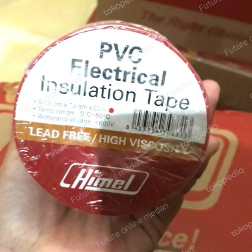 Jual Slasiban isolasi listrik HIMEL 20M merah, kuning, hitam, biru ...
