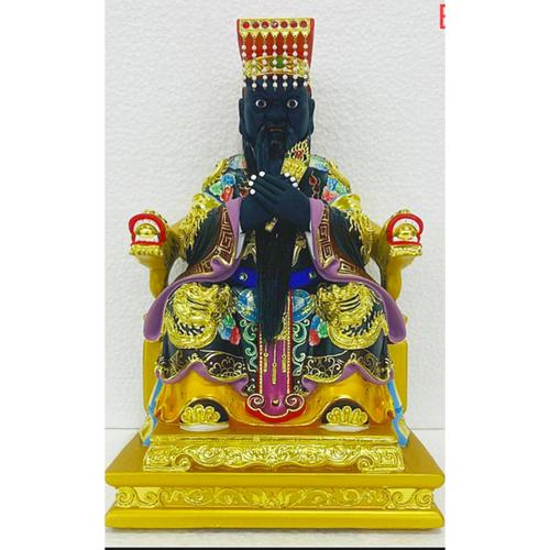 Jual patung dewa raja neraka Yama Raja / Yam Lo Wang kayu 12 inch hitam ...