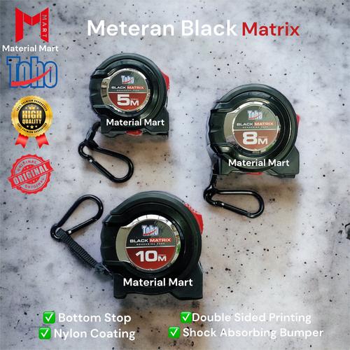 Jual Meteran Toho Black Matrix 5 Meter |Alat Ukur 8 M |Pengukur Dimensi ...