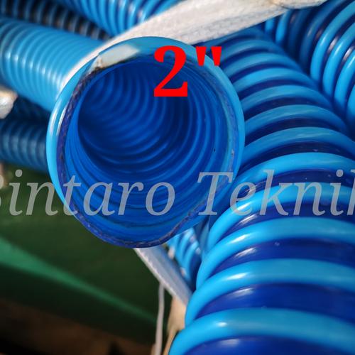 Jual Selang Air Selang Spiral Hisap Biru 2Inch Per Meter Selang Hisap 2 ...