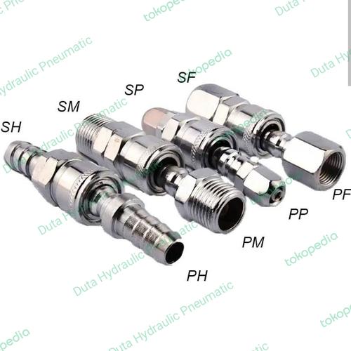 Jual QUICK COUPLER PNEUMATIC / COMPRESOR / COUPLER 1/4" /TYPE CEK DI ...