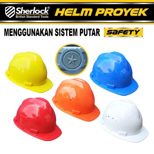 Jual Helm Safety Proyek Sherlock Safety Helmet / Helm Proyek - Biru ...