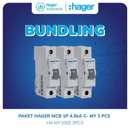 Promo PAKET HAGER MCB 1P 4.5kA C- MY 3 PCS - HA.MY106E - Jakarta Barat ...