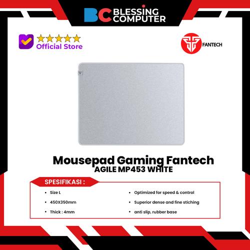 Jual Mousepad Gaming Fantech MP453 AGILE WHITE Size L 450X350mm - Kota ...