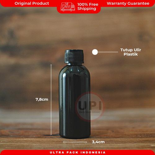 Jual BOTOL PET BR 60ML HITAM & TUTUP ULIR PLASTIK HITAM - Kota ...
