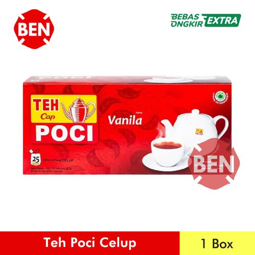 Jual Teh Cap Poci Vanila Celup 1 Box 25 Kantong Vanilla Tea Hitam ...