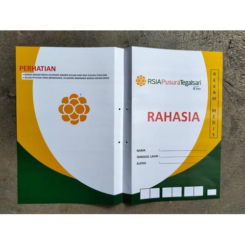 Jual Cetak Custom Map Rekam Medis/ Folder Dokumen masuk kertas F4 ...