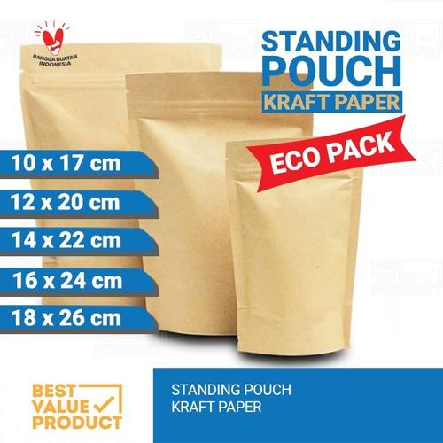 Jual Kemasan Paper Kraft ECOPACK 9x15 Standing Pouch 9 x 15 - Kota Bandung - bestvalueproduct ...