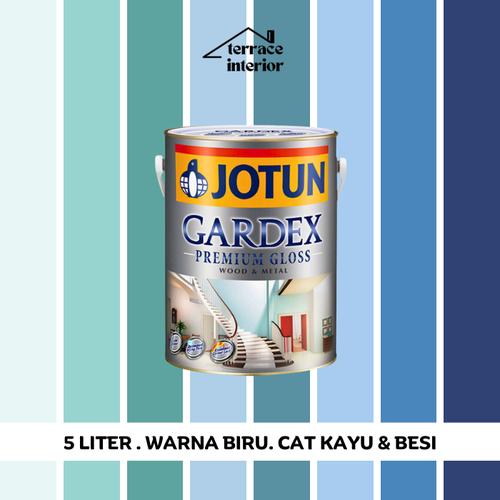 Jual Cat Kayu & Besi Gardex Warna Biru Premium Gloss Jotun 5 L - Early ...