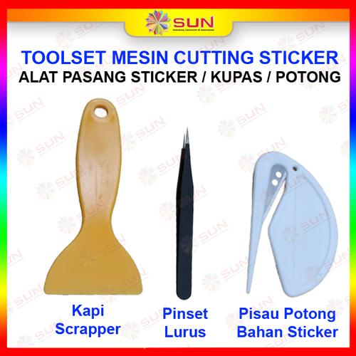Jual Tools Alat Bantu Pasang Stiker Sticker Kape Pinset Pisau Potong ...