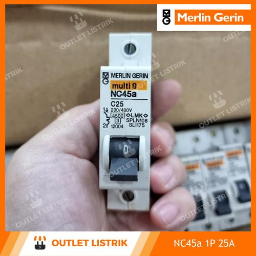 Jual MCB NC45a 1P 25A 4.5ka 12004 Multi 9 Merlin Gerin Original Schneider - Kota Semarang ...
