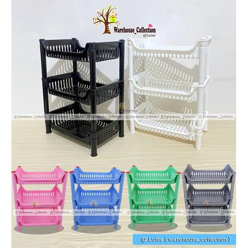 Jual RAK KECIL SEGI PLASTIK / RAK SERBAGUNA MURAH SUSUN 3 / RAK BUMBU ...