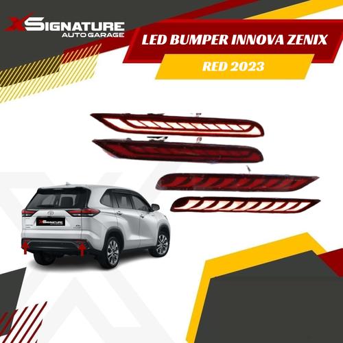 Jual LED MATA KUCING / LED BUMPER TOYOTA INNOVA ZENIX RED 2023 - Tipe A ...
