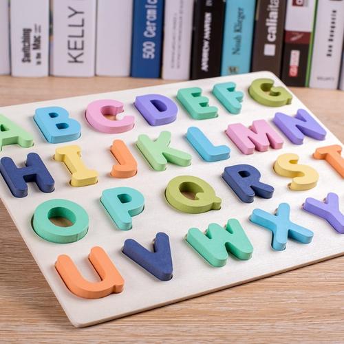 Jual Puzzle ABC dan Number Timbul Jumbo Murah Chunky Puzzle Kayu 3D ...