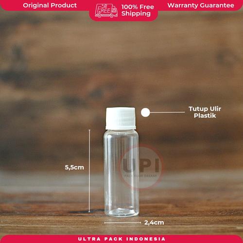 Jual BOTOL PET BR 20ML CLEAR & TUTUP ULIR PLASTIK PUTIH - Kota ...