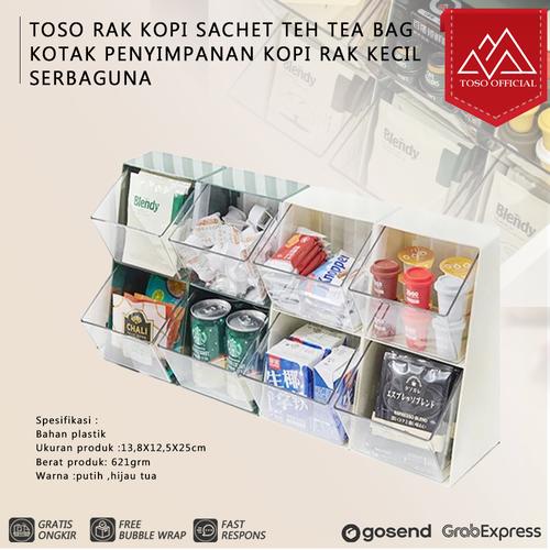 Jual Rak Kopi Sachet Teh Tea Bag Kotak Penyimpanan Kopi Gula Creamer ...