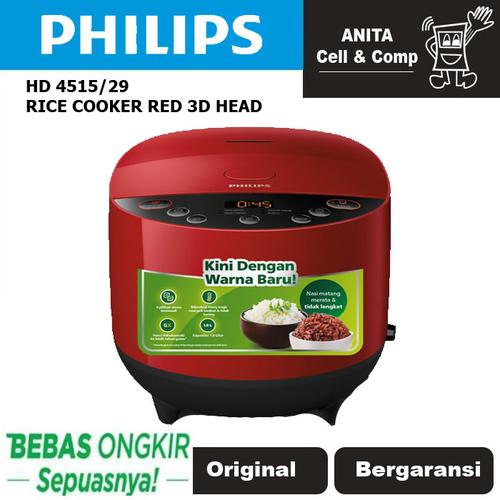 Jual PHILIPS HD 4515/29 RICE COOKER RED 3D HEAT SERIES - Kab. Ogan ...