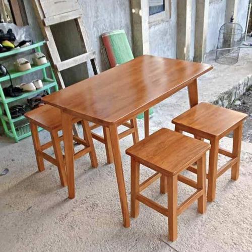 Jual Meja makan cafe minimalis - set meja cafe minimalis kayu mahoni ...