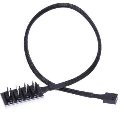 Jual kabel fan hub spliter pwm 4 pin to 4 port cooling fan casing cpu ...