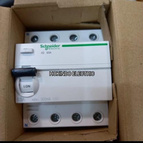 Jual ELCB / RCCB SCHNEIDER iID 4P 63A 300MA SCHNEIDER A9R74463 ORIGINAL ...