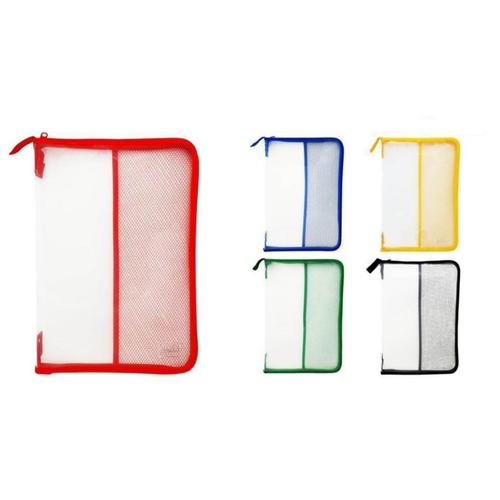 Jual Map Plastik Jaring Resleting Zipper Ukuran Folio Untuk Dokumen ...