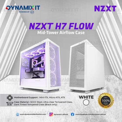 Jual Casing NZXT H7 FLOW Mid Tower Airlfow PC Case - Matte White - Kota ...