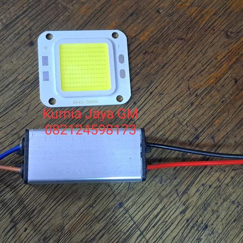 Jual Chip LED COB 50watt Set Driver 50w Mata Lampu Jalan PJU Sorot Kotak - MATA LED+ DRIVE ...