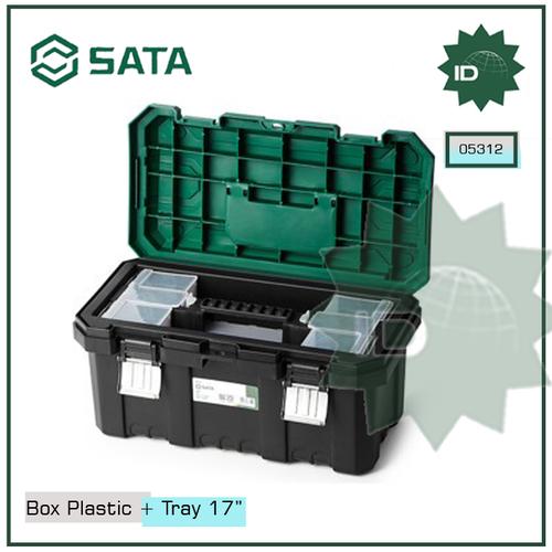 Jual Sata Tool Box Plastik + Tray 17" Sata 05312 Plastic Perkakas 17 ...