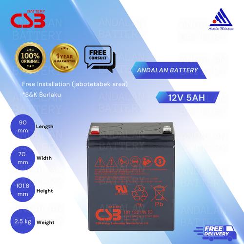 Jual BATERAI UPS CSB HR1221/AKI UPS 12V 21W/5AH - Kota Tangerang ...