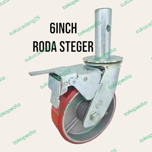 Jual Roda Steger Scaffolding 6inch PU Besi Cor Heavy Duty - Jakarta ...