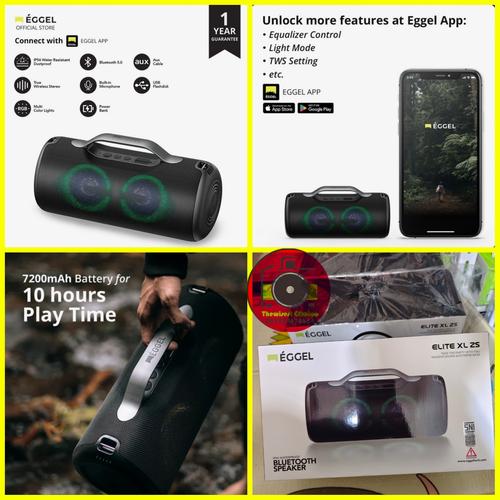 Jual Eggel Elite XL 2 XL2 Bluetooth speaker RGB Waterproof audio spiker ...